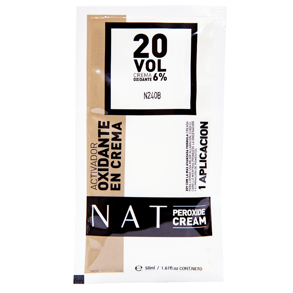 NAT sachet 50G - NAT Peroxide Cream 20VOL - TUA